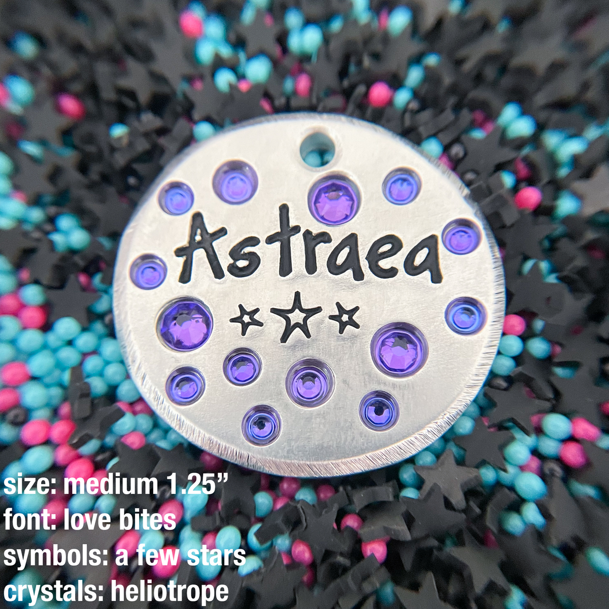 custom crystal tag – Sweet Tooth Tag Shop